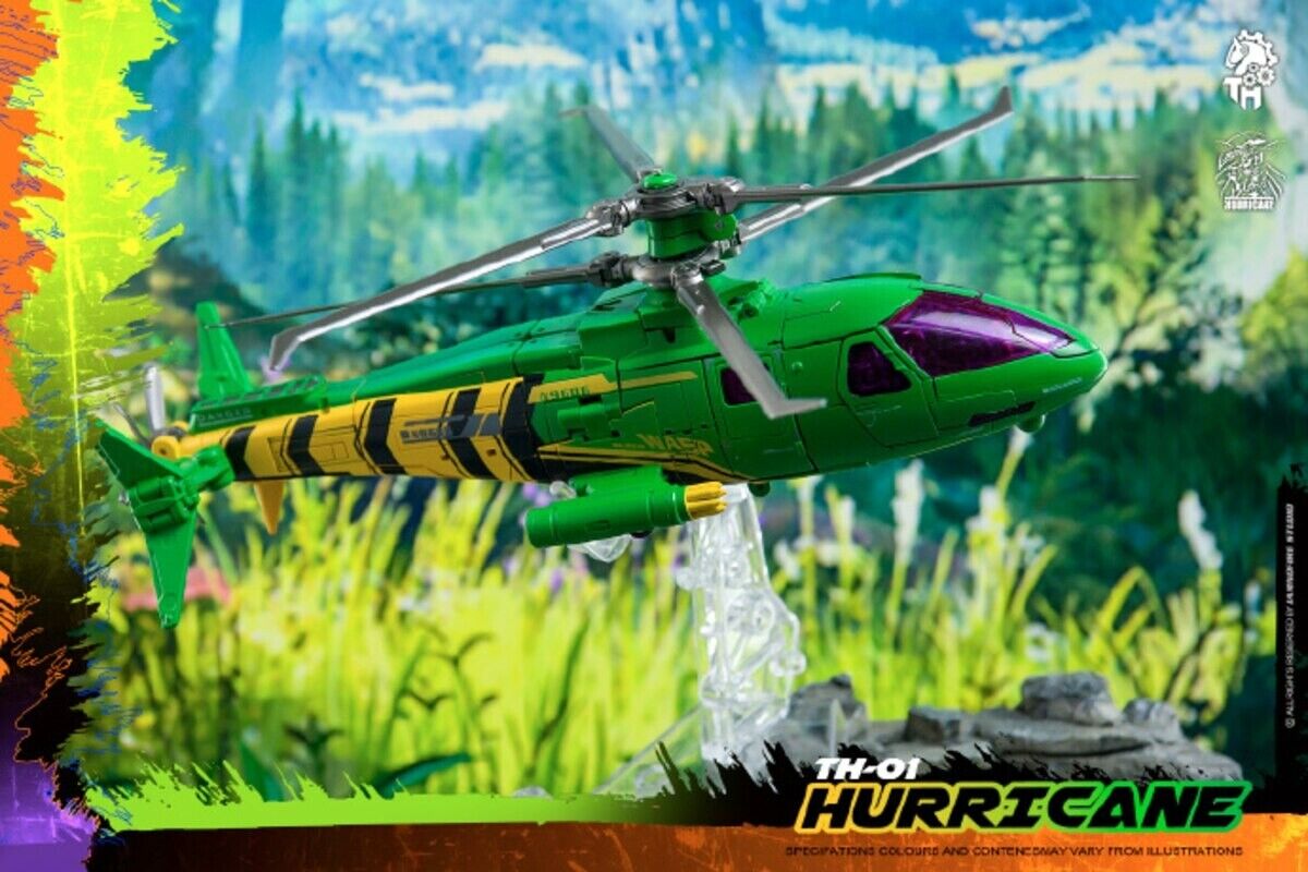 Brand New Trojan Horse TH-01 Hurricane Waspinator Helicopter Transform