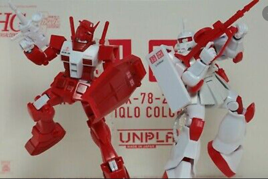 Brand New Uniqlo Gundam HG 1/144 RX-78-2 & Zaku II Set (one rx78 and o